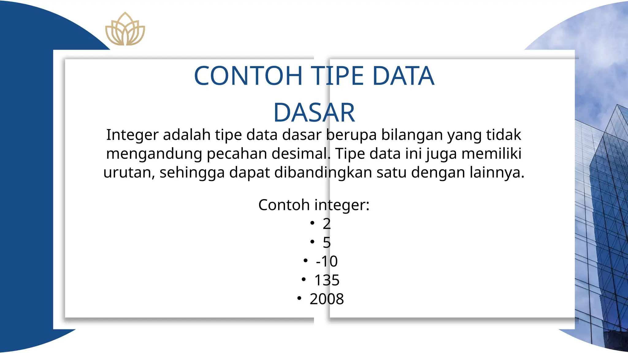 Ppt tipe daga variabel dan operator sekolah menengah kejuruan kelas 10 ...