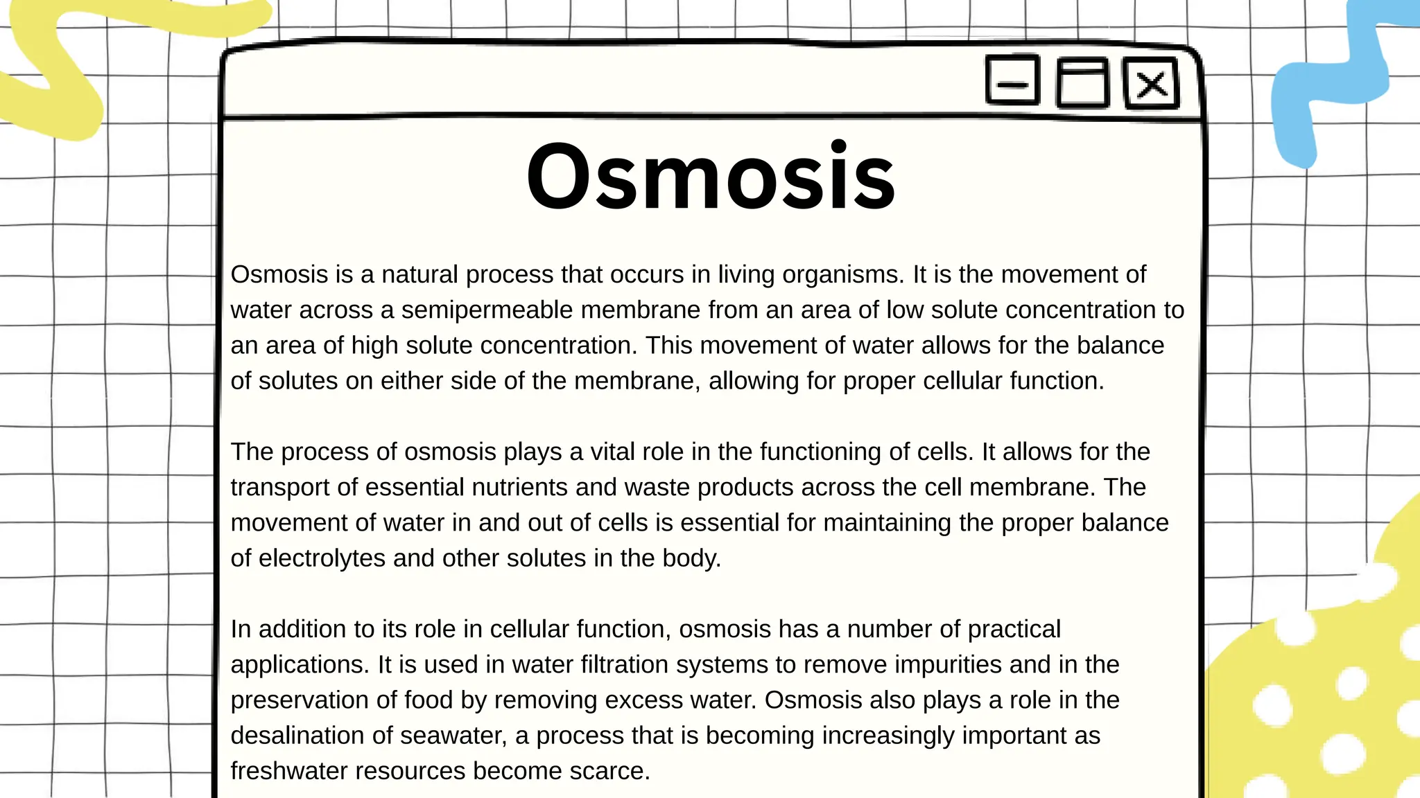 donnan membrane eqm and osmosis.pptx | Chemistry | Science