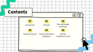 donnan membrane eqm and osmosis.pptx | Chemistry | Science
