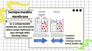 donnan membrane eqm and osmosis.pptx | Chemistry | Science