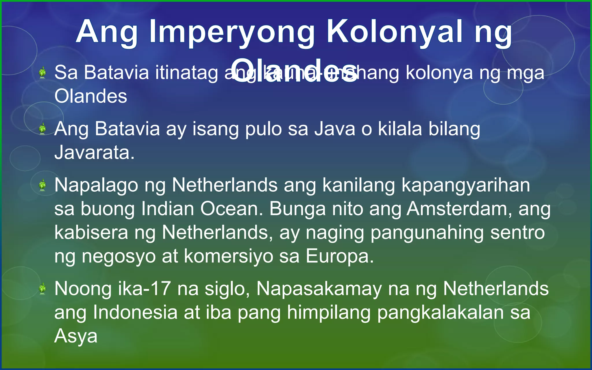 Unang Yugto ng Kolonyalismo | PPTX