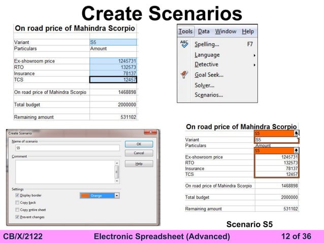 PPT_X_IT-402_Electronic Spreadsheet.pptx.pdf | Databases | Computer Software and Applications