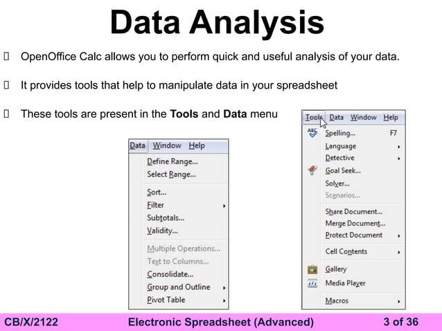 PPT_X_IT-402_Electronic Spreadsheet.pptx.pdf | Databases | Computer Software and Applications