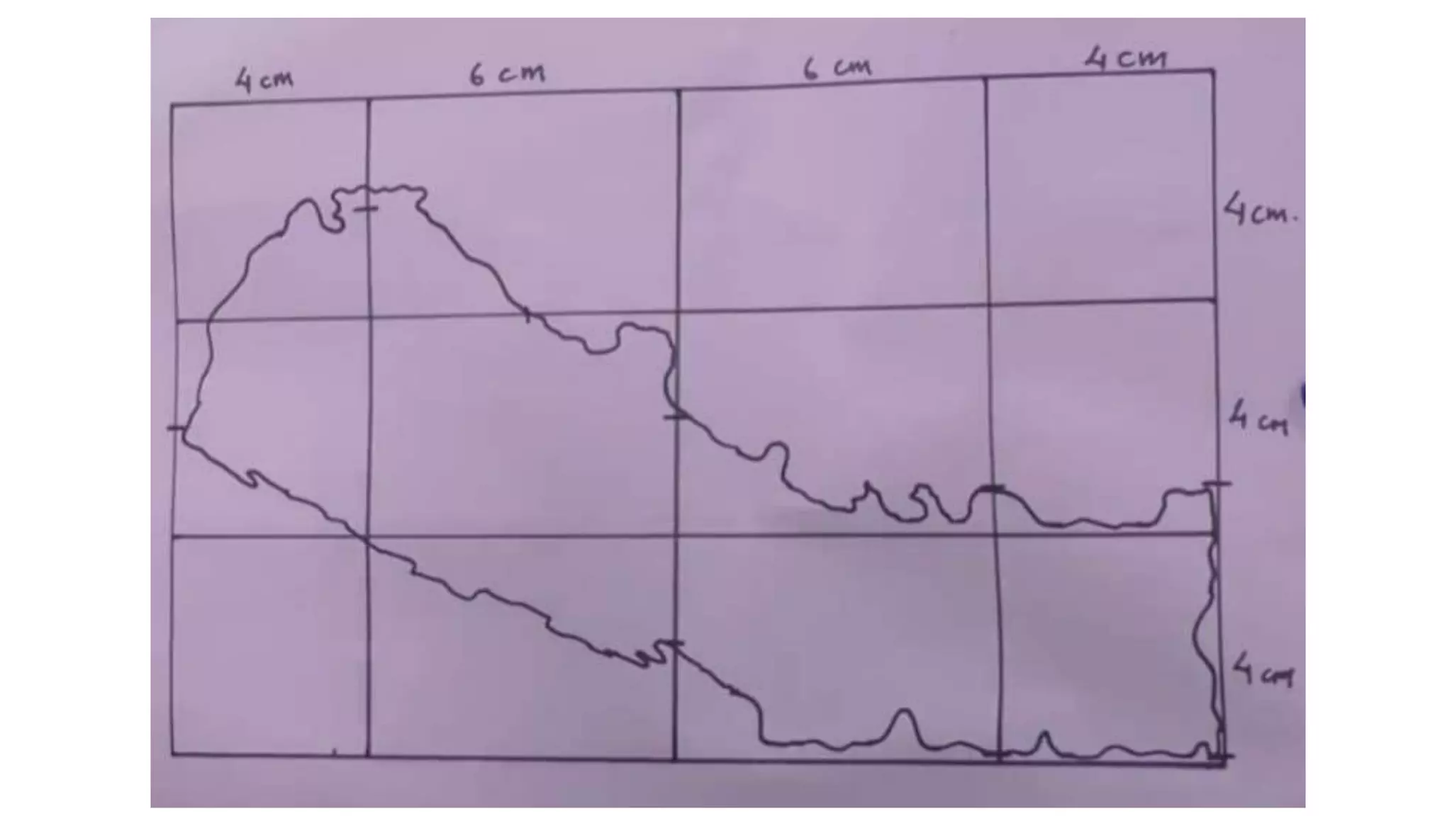 Pptx Map of Nepal Drawing Skill 01 | PPTX
