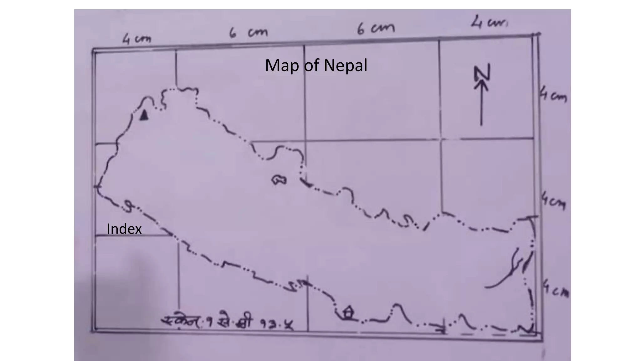 Pptx Map of Nepal Drawing Skill 01 | PPTX