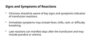 Pptx On Blood Transfusion Reaction.pptx, | PPTX