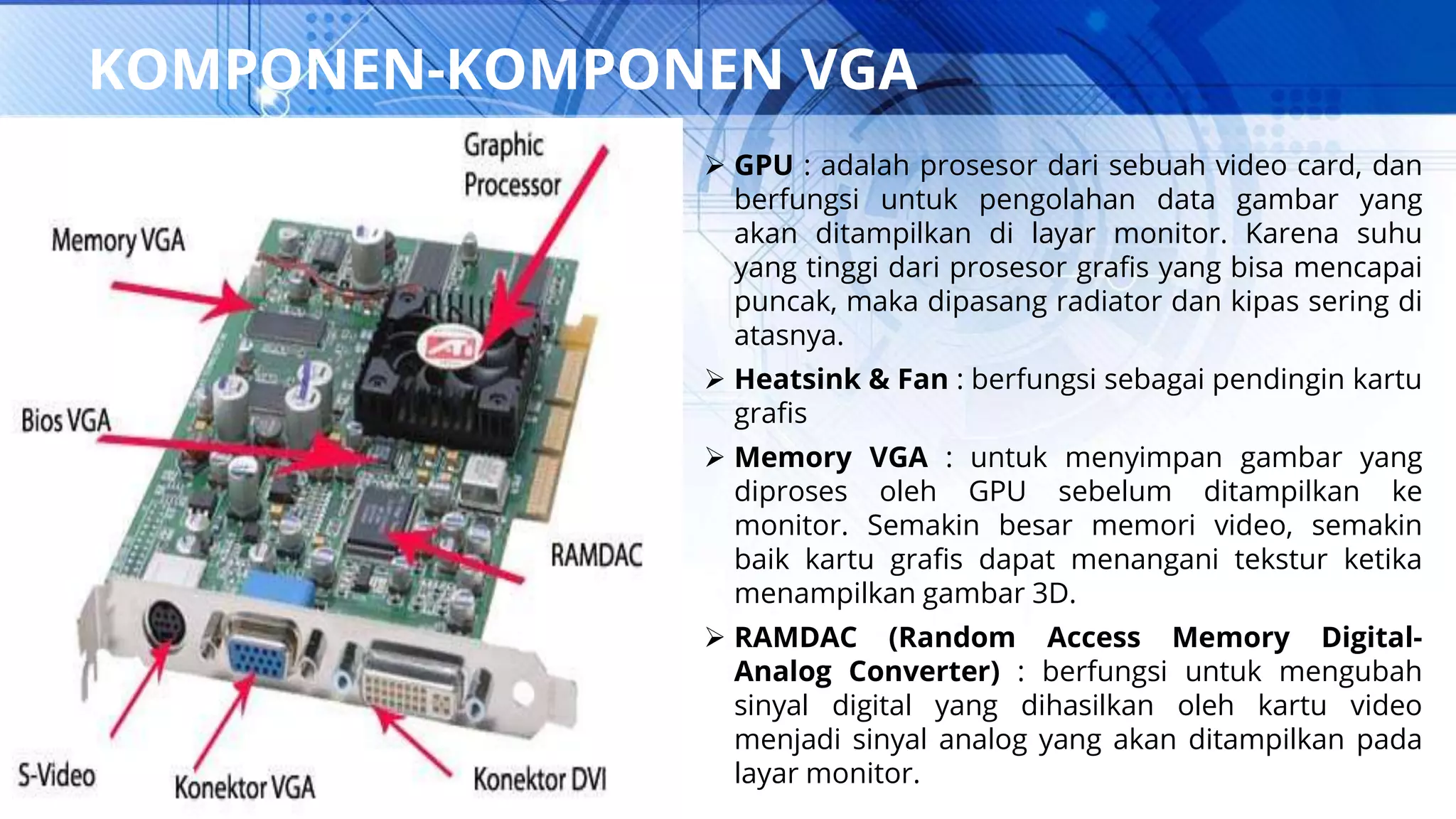 Perkembangan VGA (Video Graphics Adapter) | PPTX