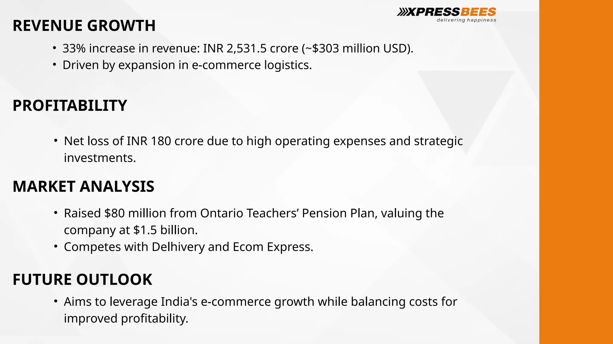 PPT_Xpressbees - a detailed presentation about expressbees | PPTX ...