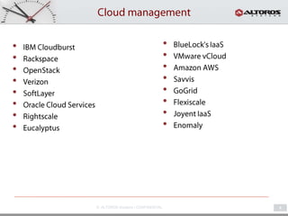 Altoros clouds overview1 | PPTX