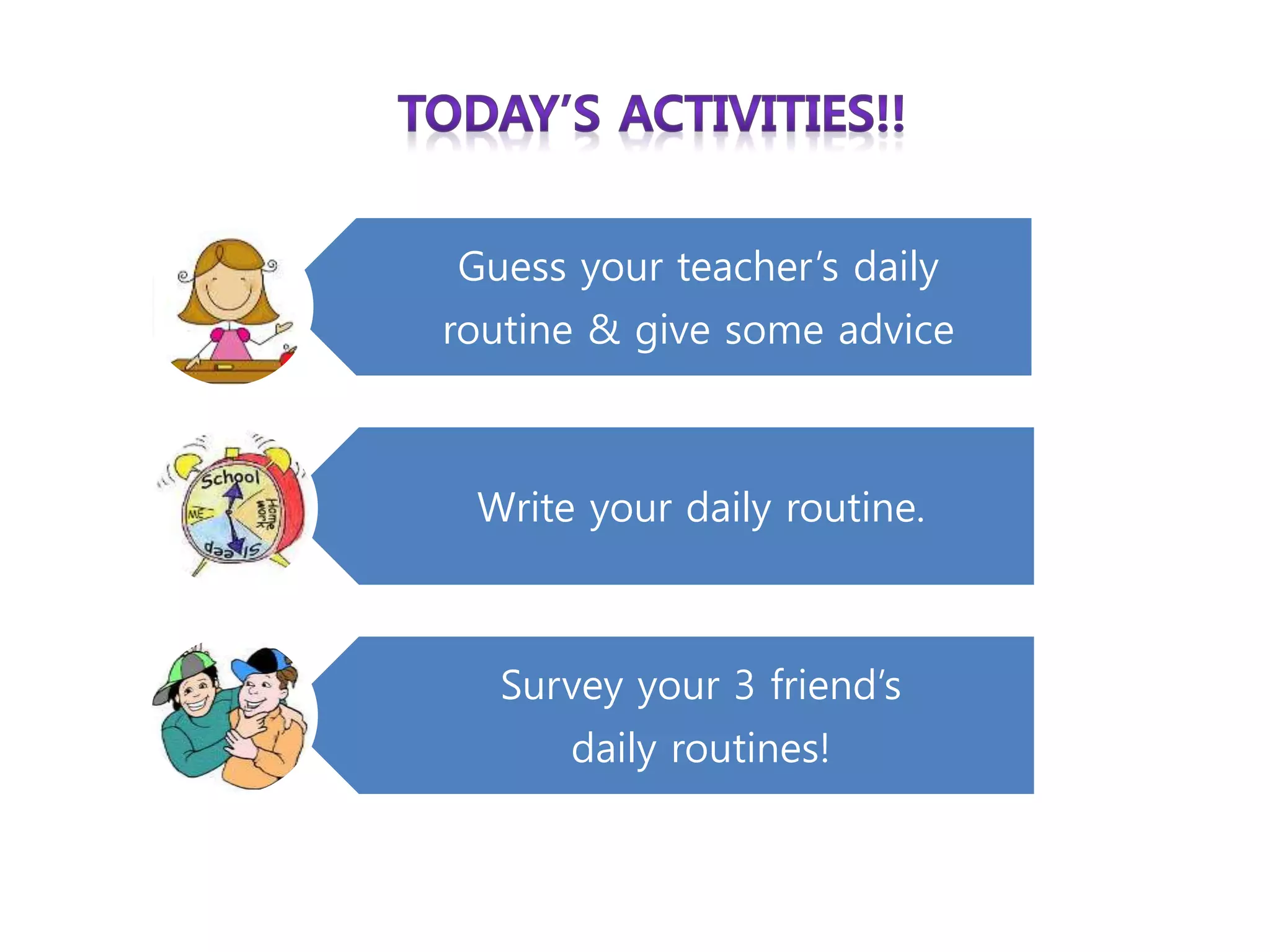 Daily Routine | PPTX