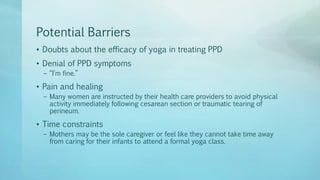 Yoga and Postpartum Depression | PPTX