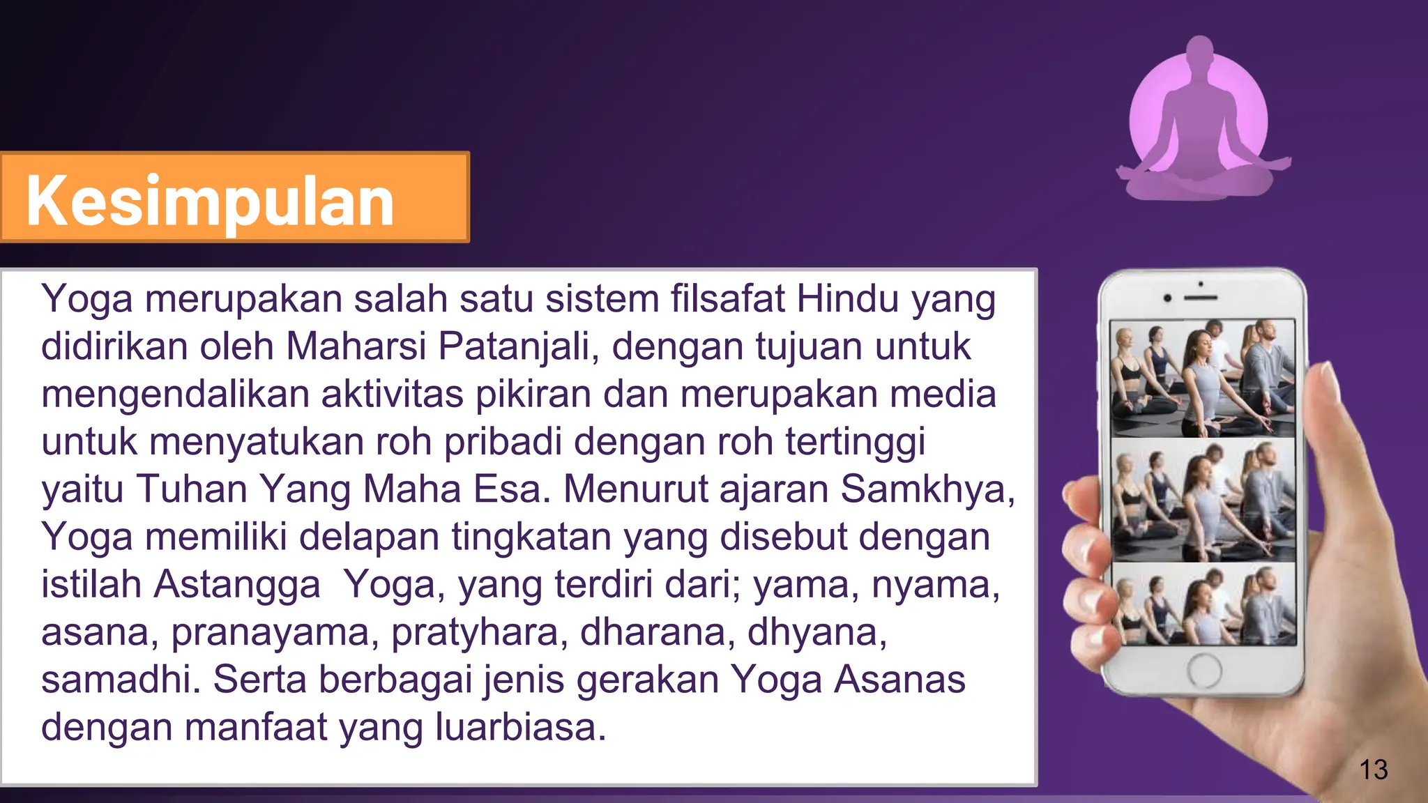 PPT Mengenai Materi Yoga Menurut Hindu dan Praktik Baik | PPTX
