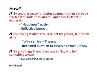 Creating Environment for Learning | PPT