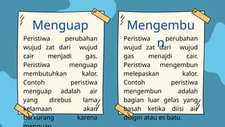 PPT Zat dan perubahannya IPA Kelas 7 kumer | PPTX
