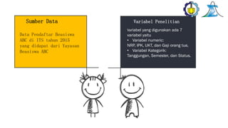 Analisis data pendaftar Beasiswa ABC tahun 2015 menggunakan metode klasifikasi dan regresi ...