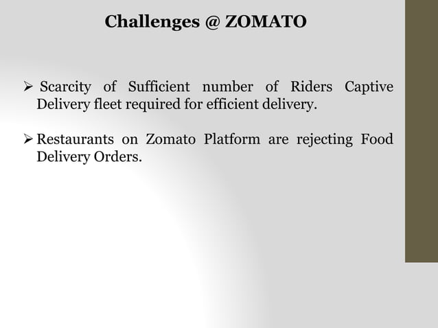 PPT Zomato Case Study.pptx | Grocery Shopping | Shopping
