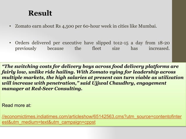 PPT Zomato Case Study.pptx | Grocery Shopping | Shopping