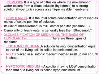 osmoregulation in invertebrates. | PPTX