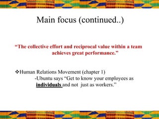 "Ubuntu!" Group Project | PPTX | Business | Business and Finance