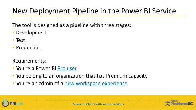 Power Bi Cicd With Azure Devops For Power Platform User Group