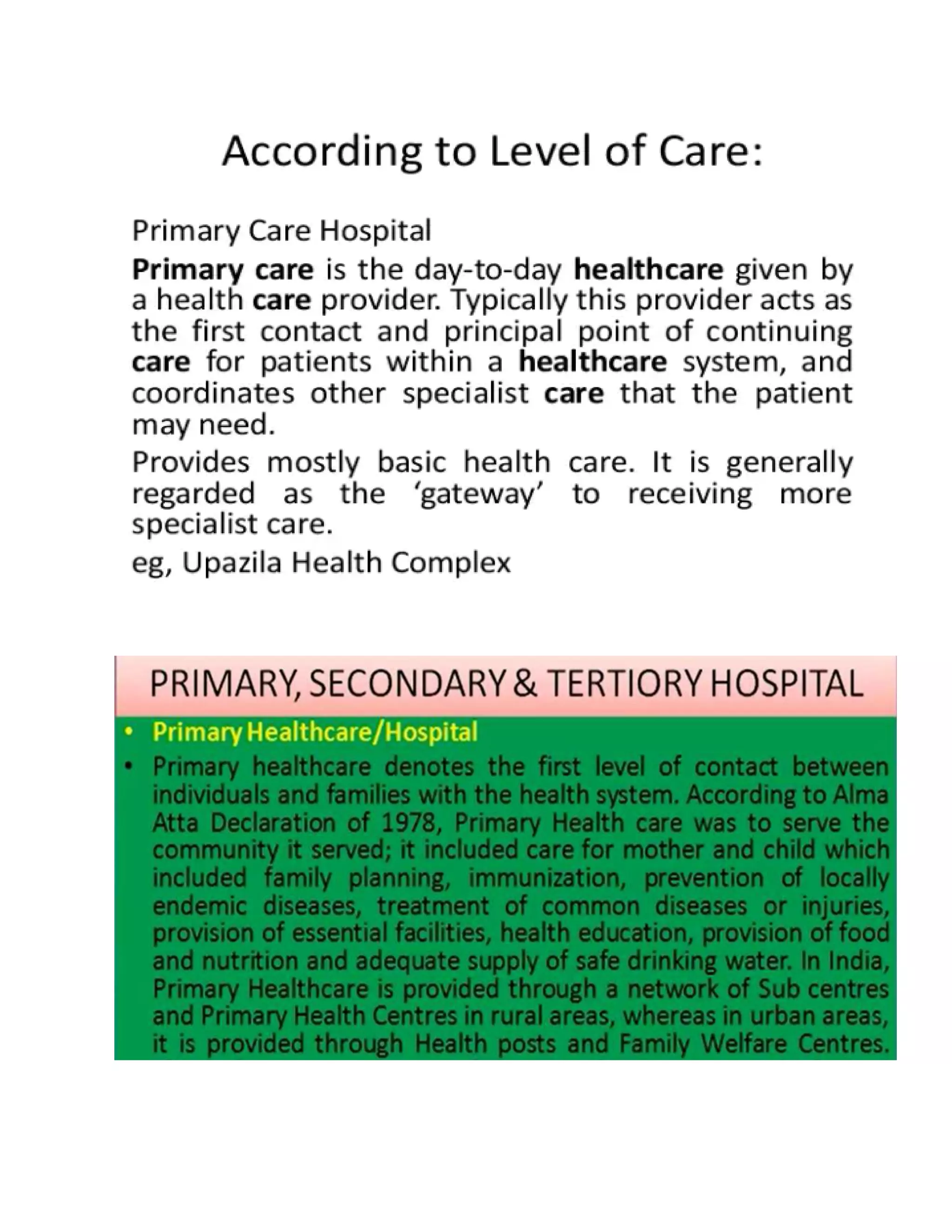 Hospital classification | PDF