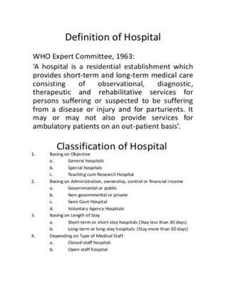 Hospital classification | PDF