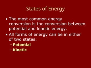 All about Energy and its Forms for Grade 6 | PPT
