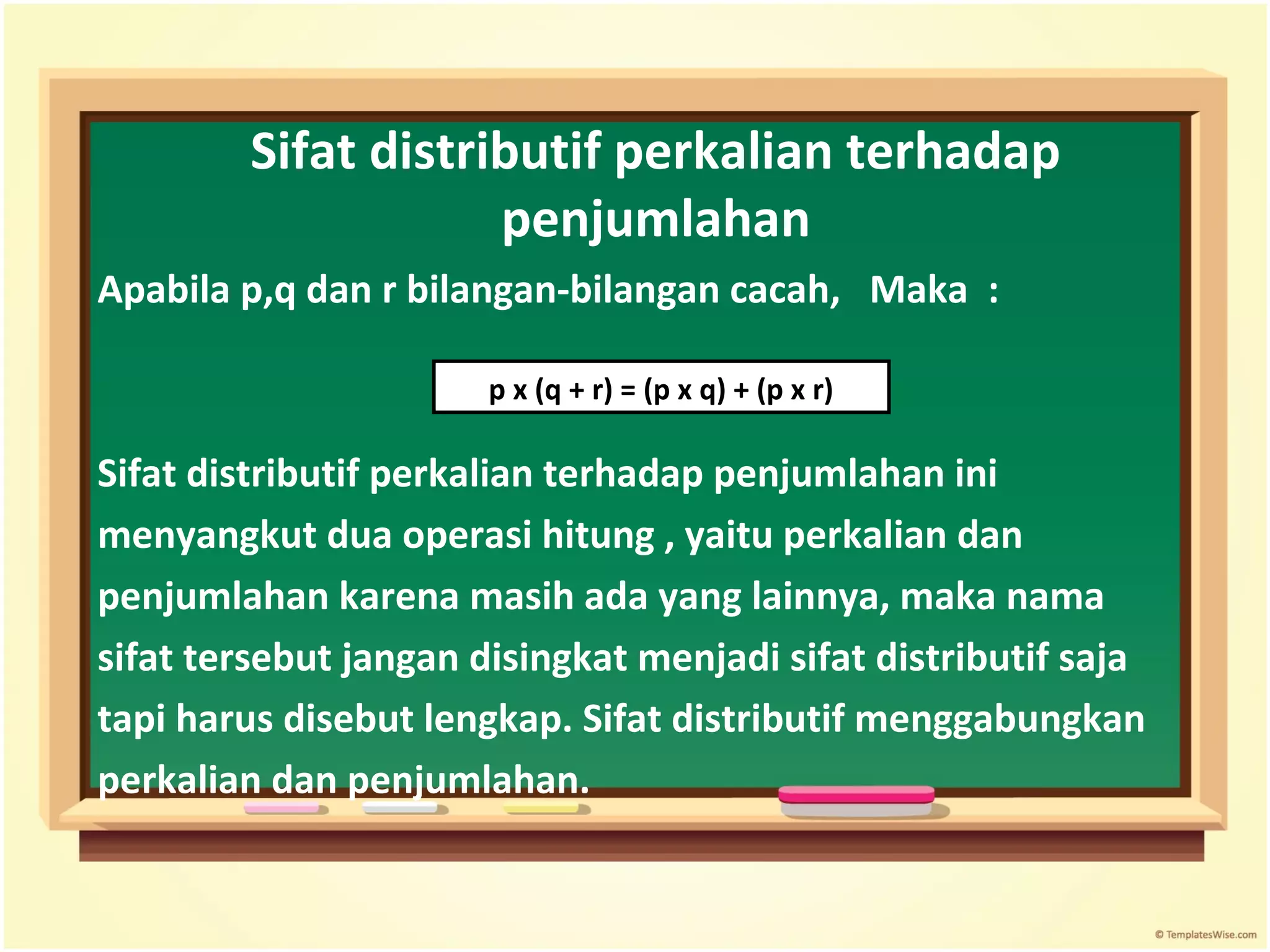 Penjumlahan dan Perkalian Bilangan Cacah | PPT