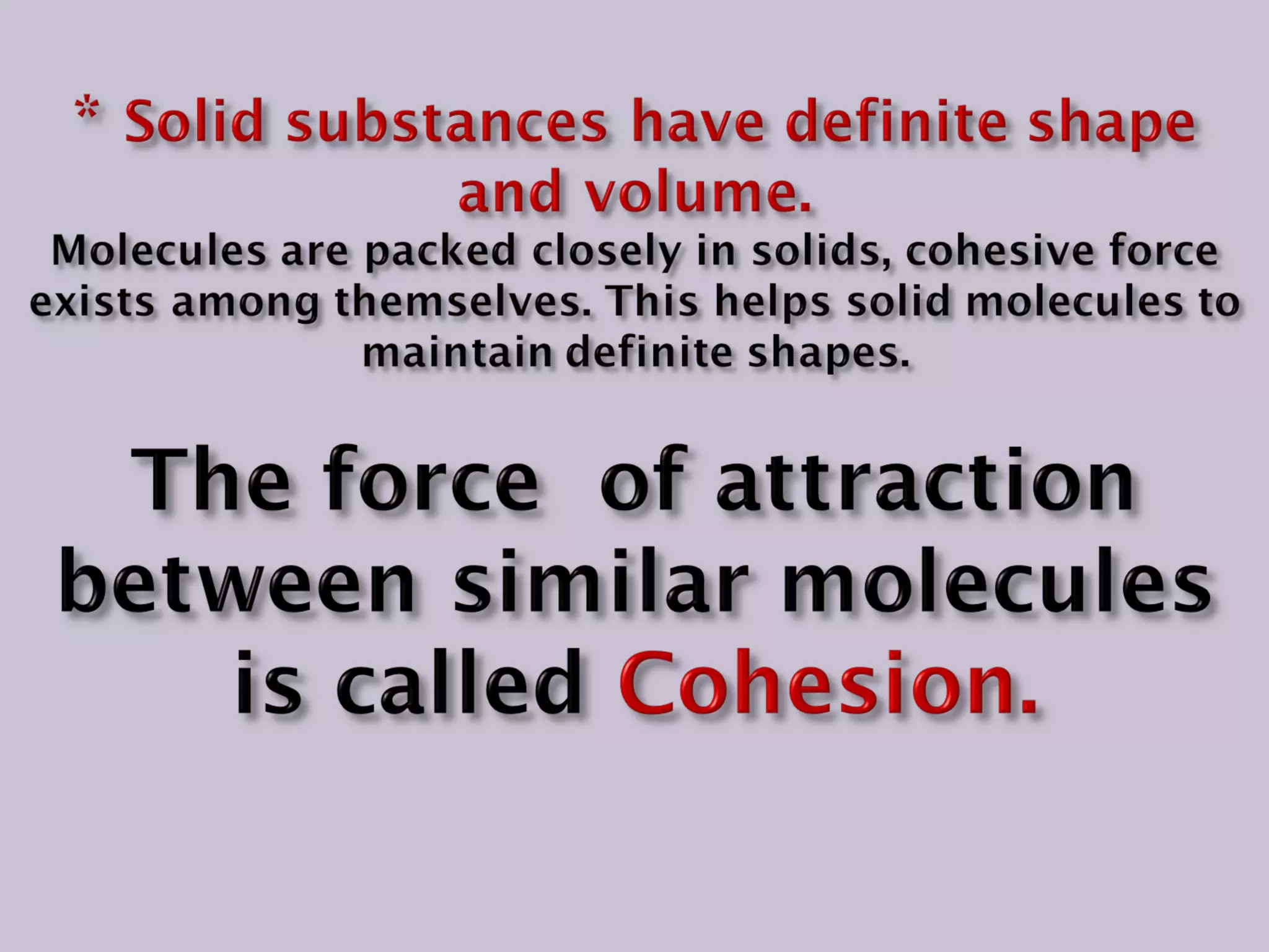 ADHESION AND COHESION | PPS