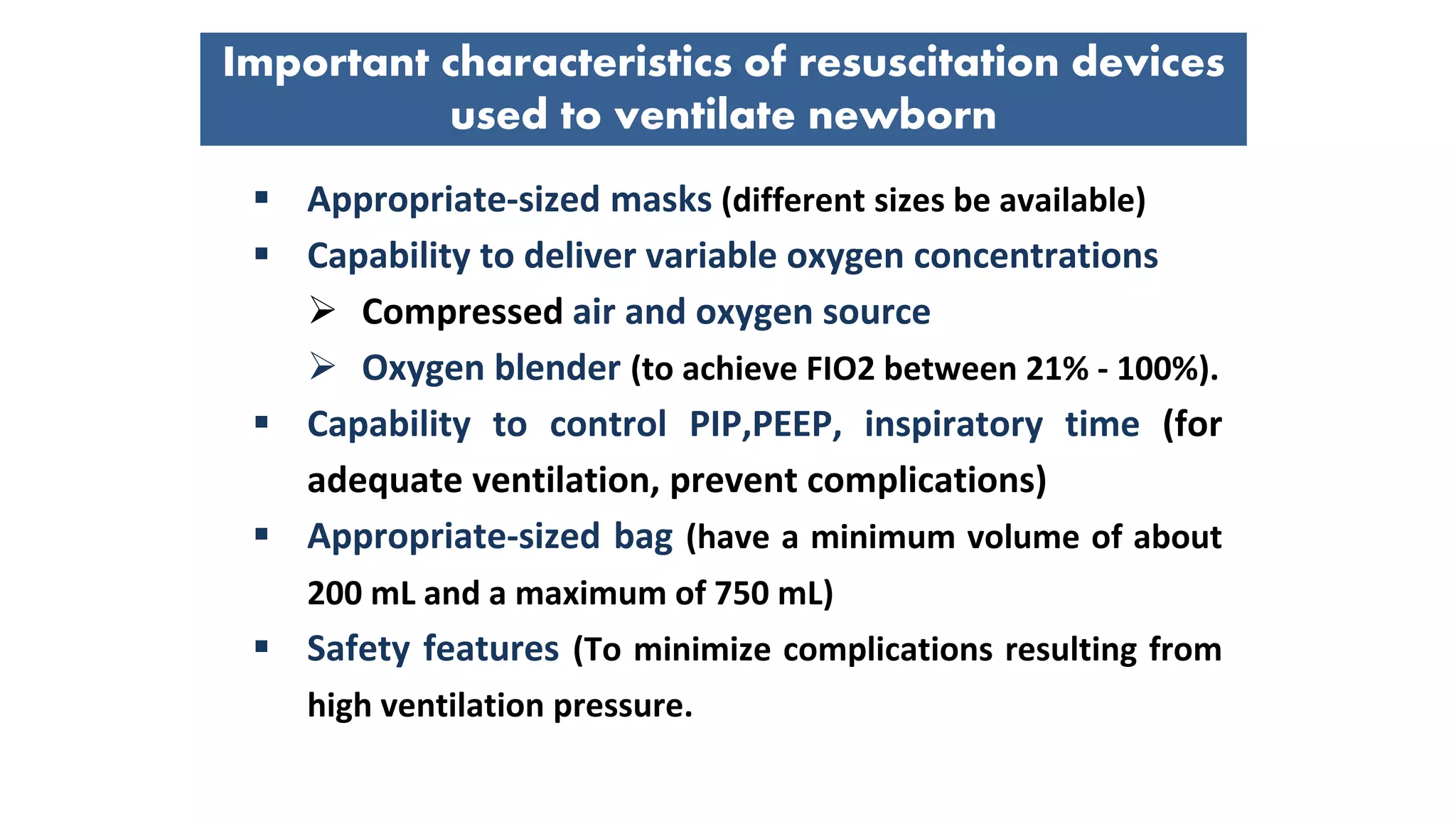 positive pressure ventilation in NRP | PPTX