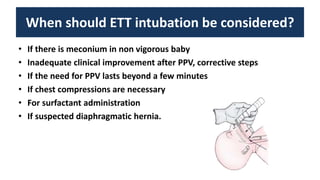 positive pressure ventilation in NRP | PPTX