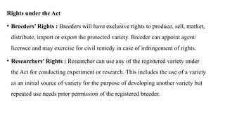 ppv and Fr in india for improving the crops.pptx