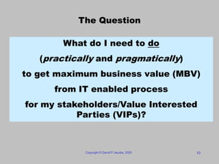 Practical, Pragmatic, Value Focused Business Analysis | PDF