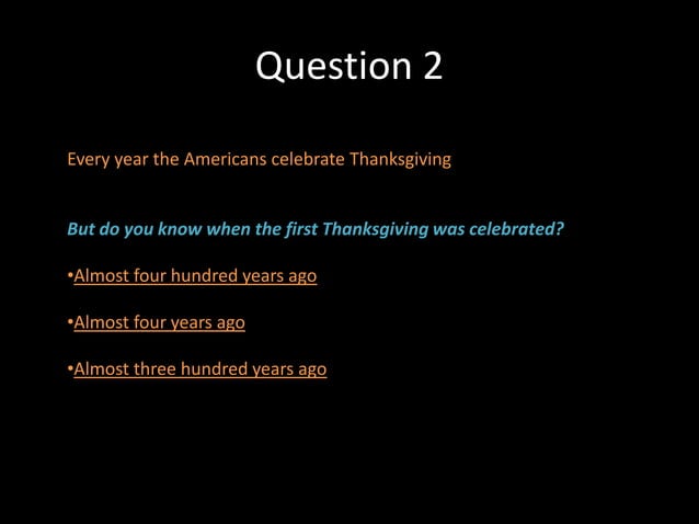 Ppv History Of Thanksgiving | PPT