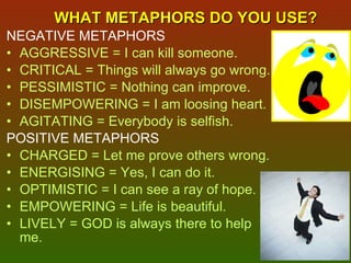 Your words have ample power to change your life. | PPT