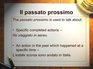 pp_vs_imperfetto.ppt past tense and imperfect tense | PPT
