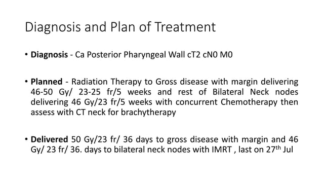 Posterior Pharyngeal Wall Brachytherapy | PPT