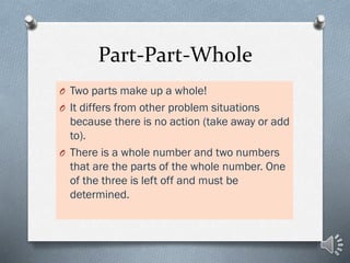 Part Part Whole math presentation | PPTX