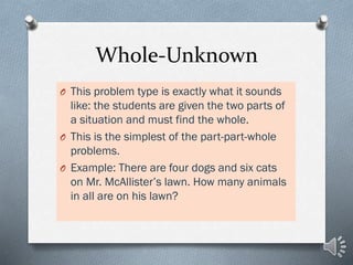 Part Part Whole math presentation | PPTX