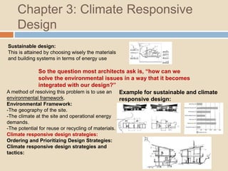Summary of Climate Responsive Design by Richard Hyde | PPTX