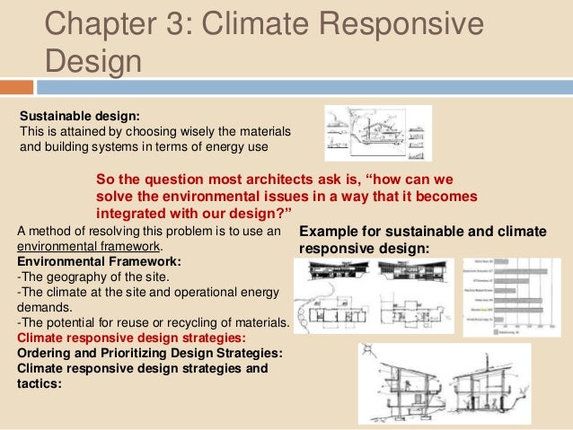 Summary of Climate Responsive Design by Richard Hyde