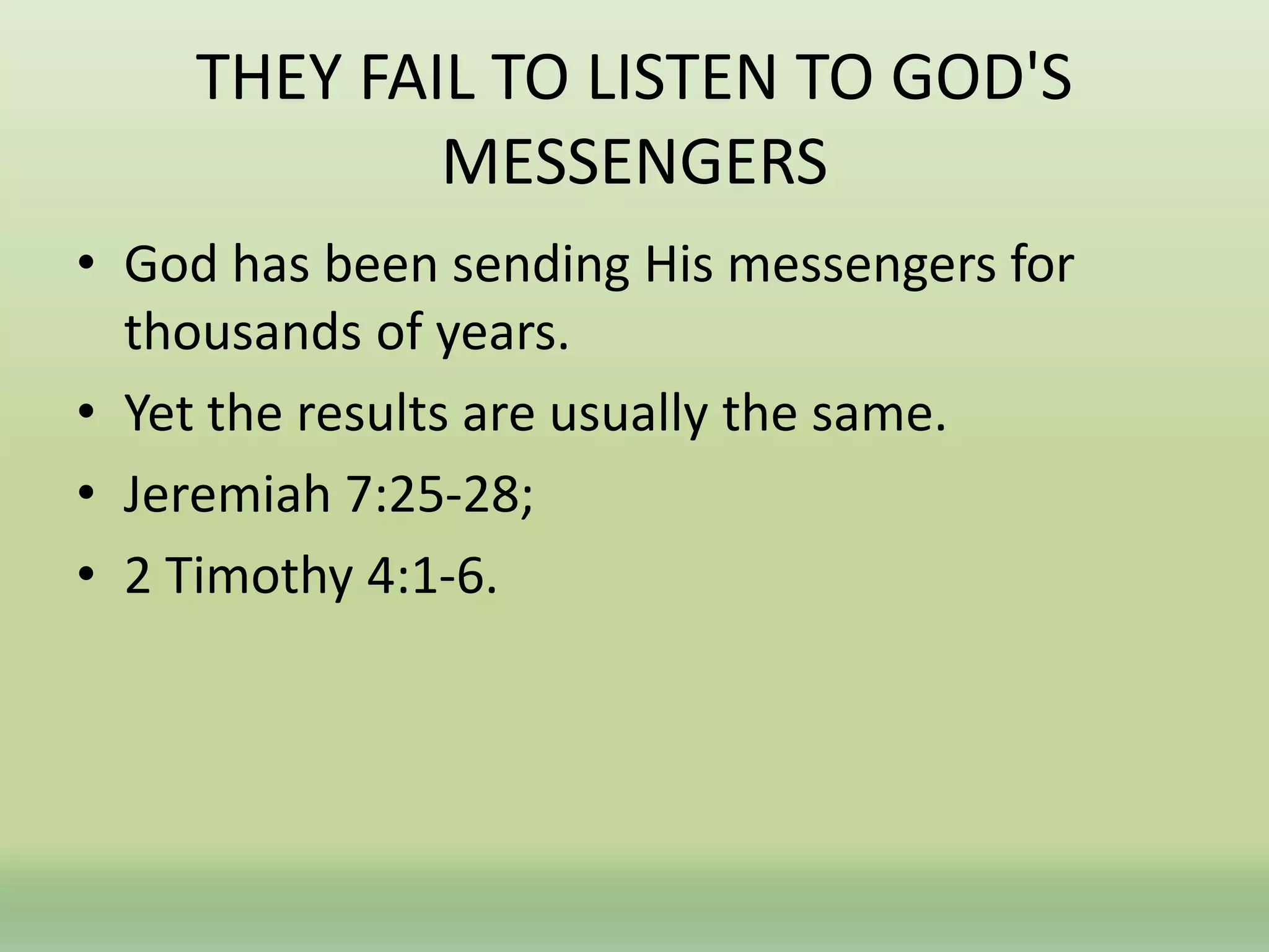 why we fail God | PPTX