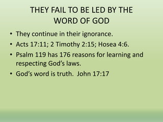 why we fail God | PPT