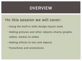 LISSA PowerPoint Workshop | PPT