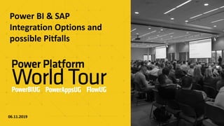Power BI & SAP - Integration Options and possible Pifalls | PPT