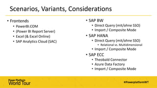 Power BI & SAP - Integration Options and possible Pifalls | PPT