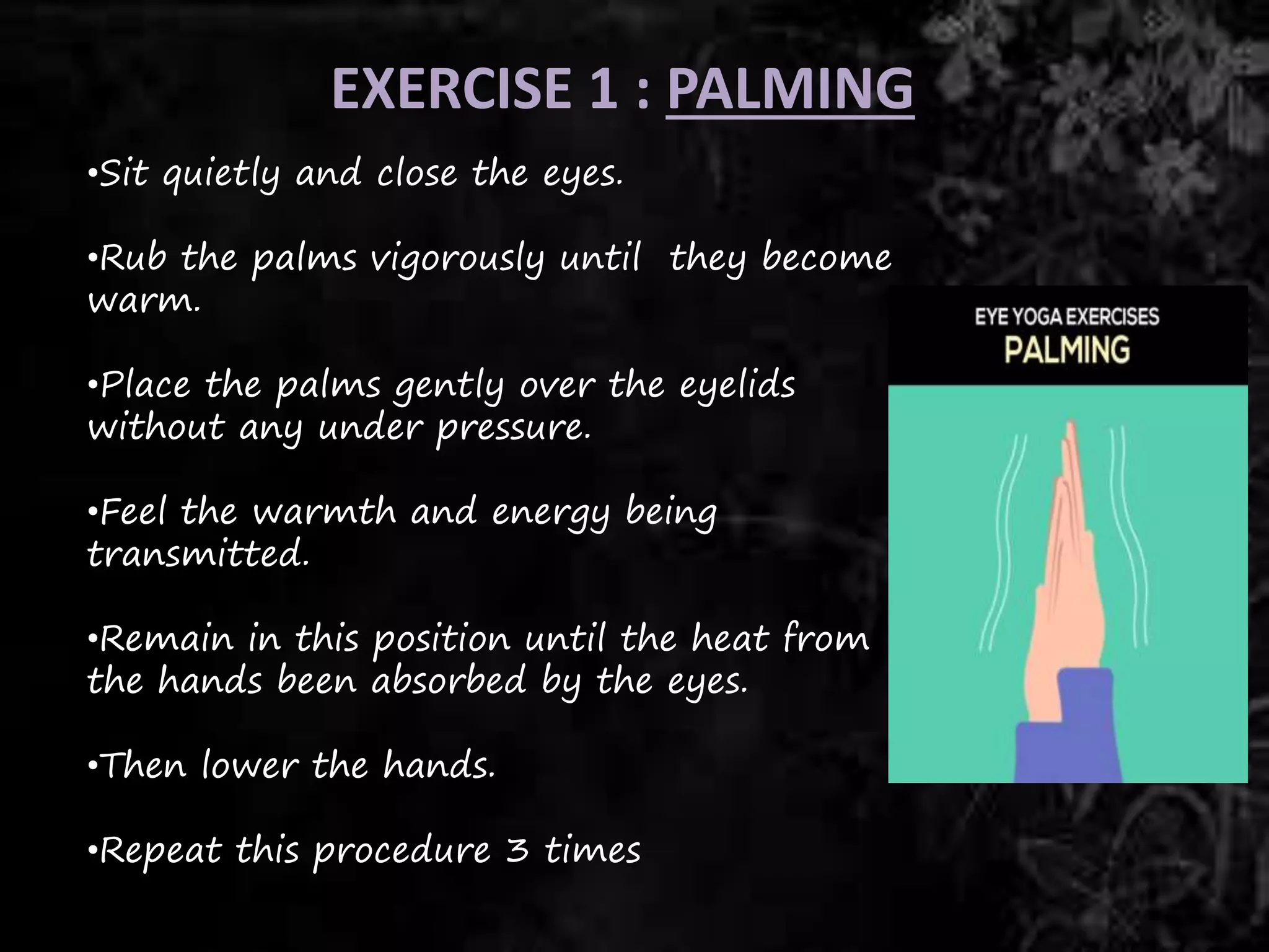 Eye Exercise - Yoga therapy | PPTX