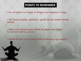 Eye Exercise - Yoga therapy | PPTX