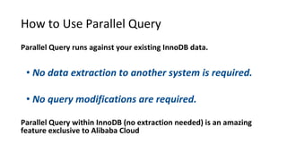 POLARDB for MySQL - Parallel Query | PDF | Databases | Computer Software and Applications