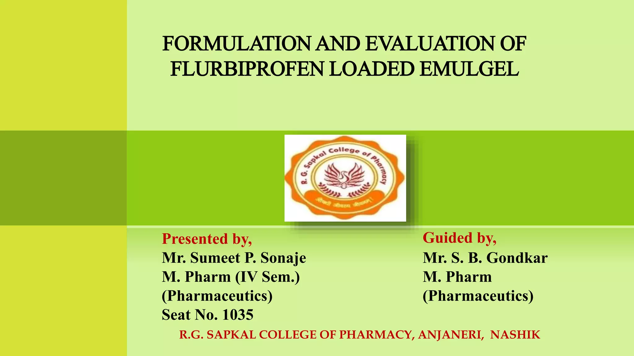 Emulgel ppt. | PPTX | Skin and Dermatology | Diseases and Conditions